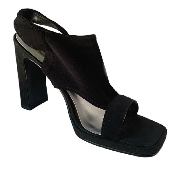 Rouge Helium | Shoes | Rouge Helium Strappy Slingback Stretch Fabric ...